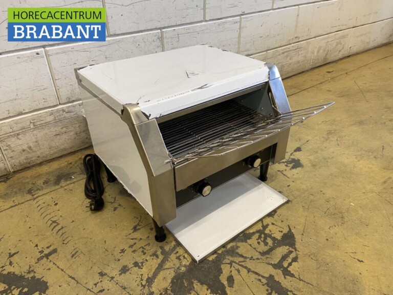 RVS Doorloop toaster Broodrooster Conveyor oven 450 stuks 230V Horeca ...