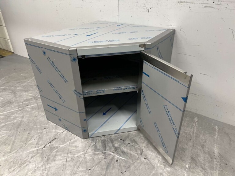 RVS Hoek Wandkast Kast Hoekkast Klapdeuren 72,5 x 72,5 cm Horeca ...