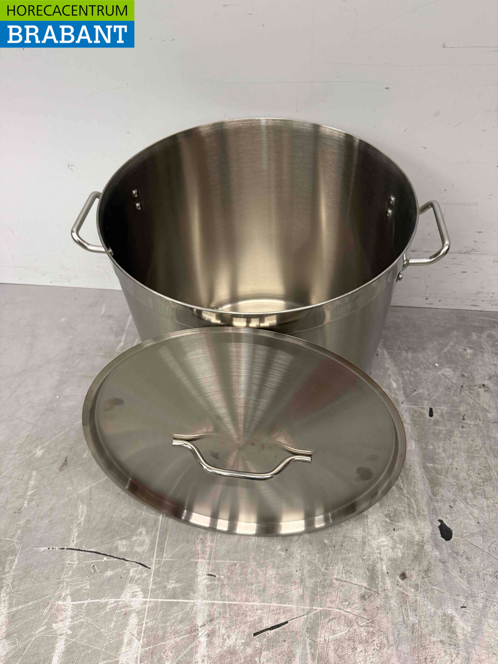 HCB RVS Soeppan Kookpan Pan Inductie 41 x 42 cm 50 liter Horeca ...