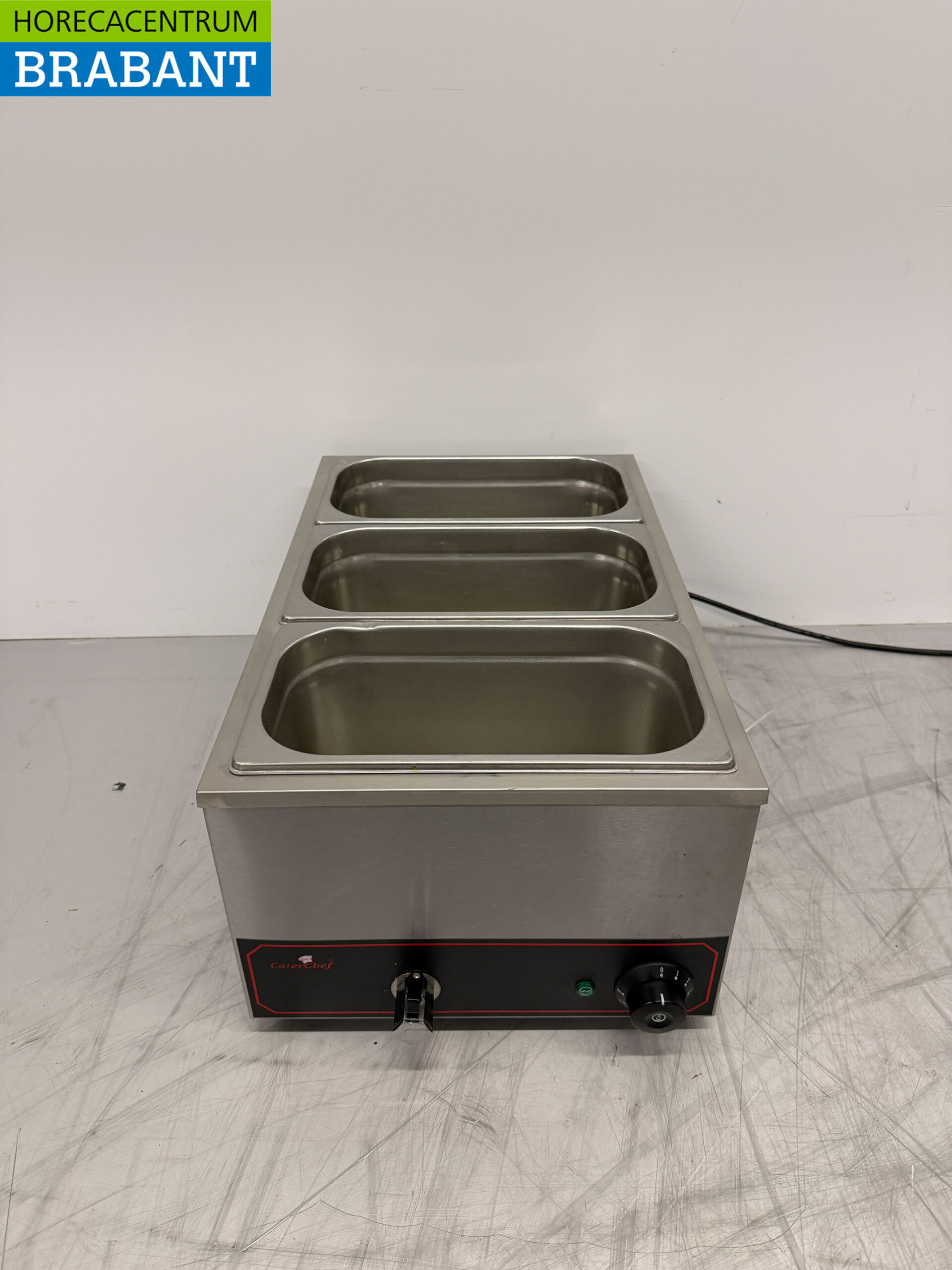 RVS CaterChef Bain marie 3 x 1/3 gastronorm 230V Horeca - Horecacentrum ...