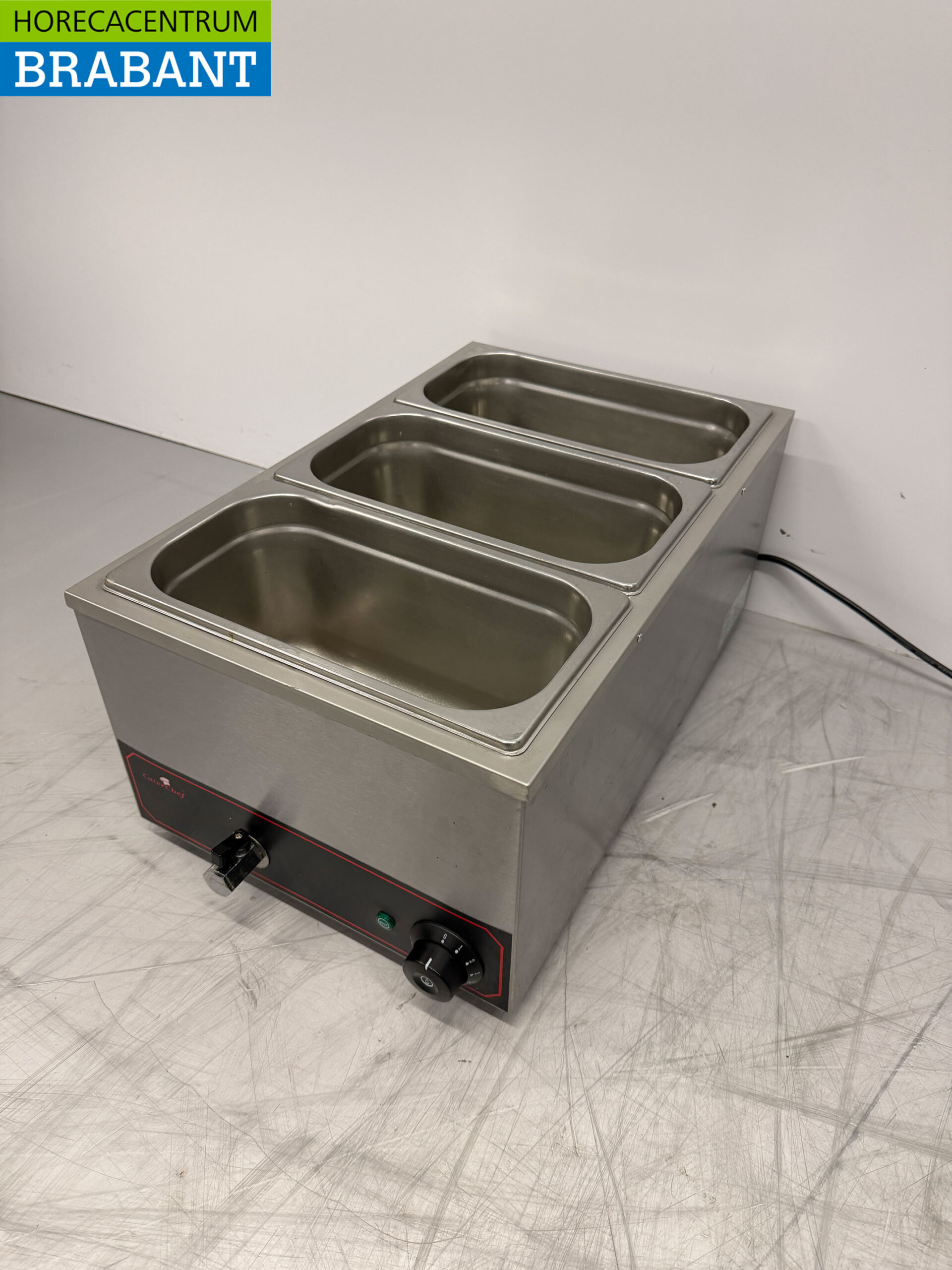 RVS CaterChef Bain marie 3 x 1/3 gastronorm 230V Horeca - Horecacentrum ...