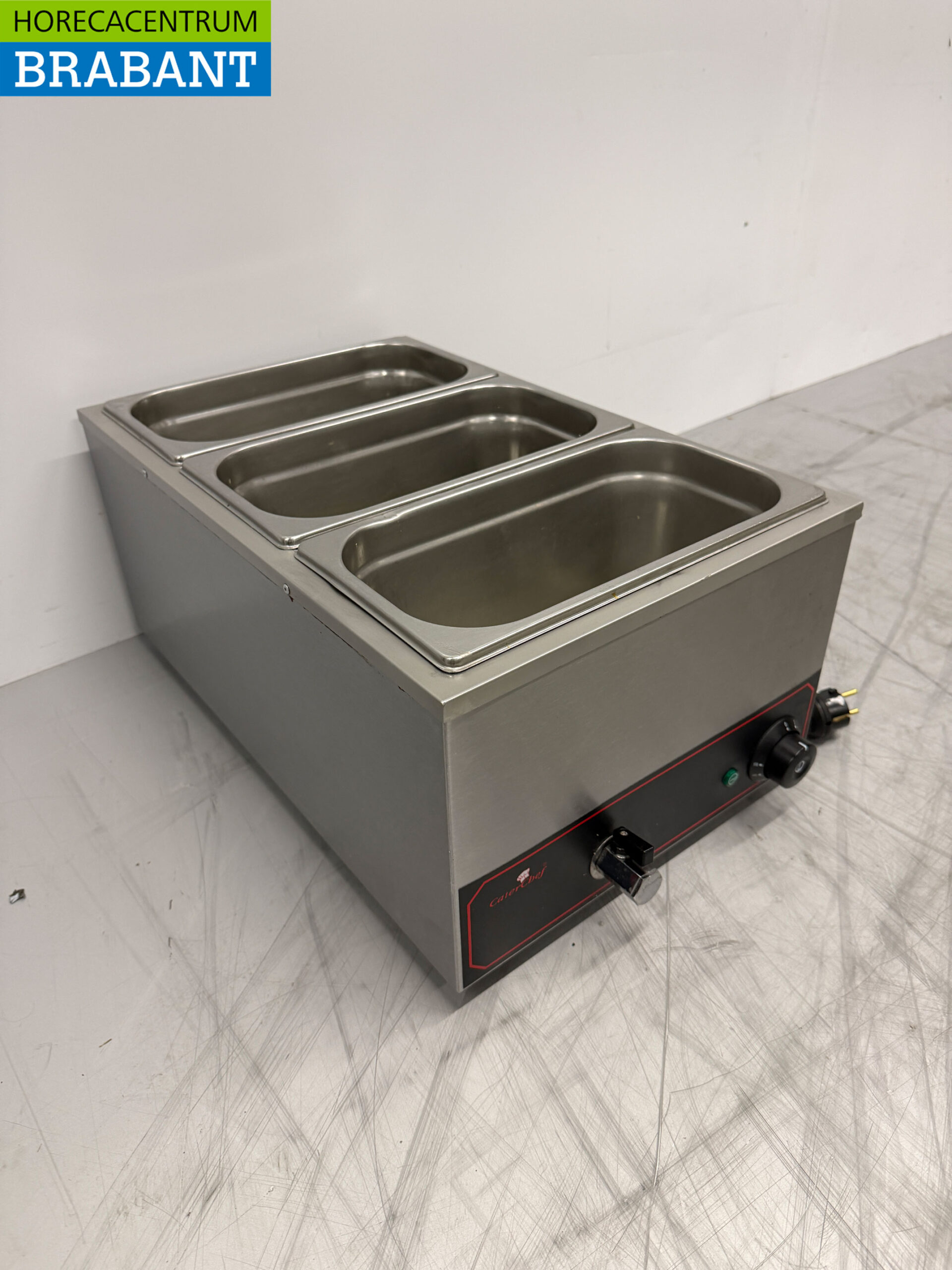 RVS CaterChef Bain marie 3 x 1/3 gastronorm 230V Horeca - Horecacentrum ...