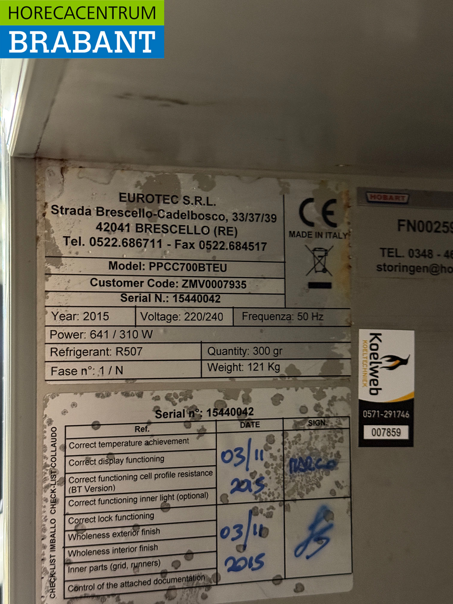 RVS Eurotec Verrijdbare Vriezer Vrieskast 600 liter 230V Horeca ...