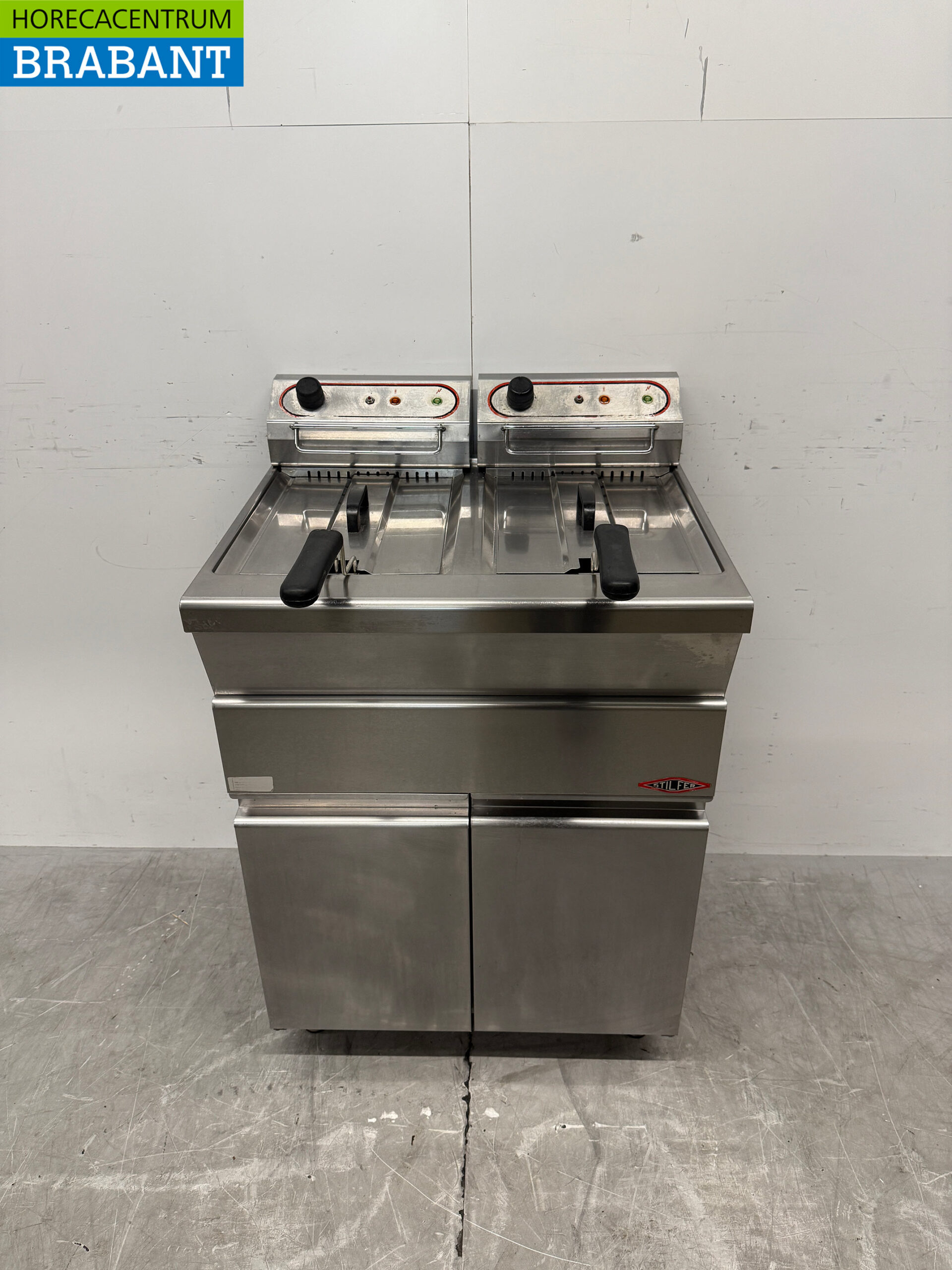 RVS Stilfer Dubbele Friteuse 2 x 9 liter 2 x 230V Horeca ...