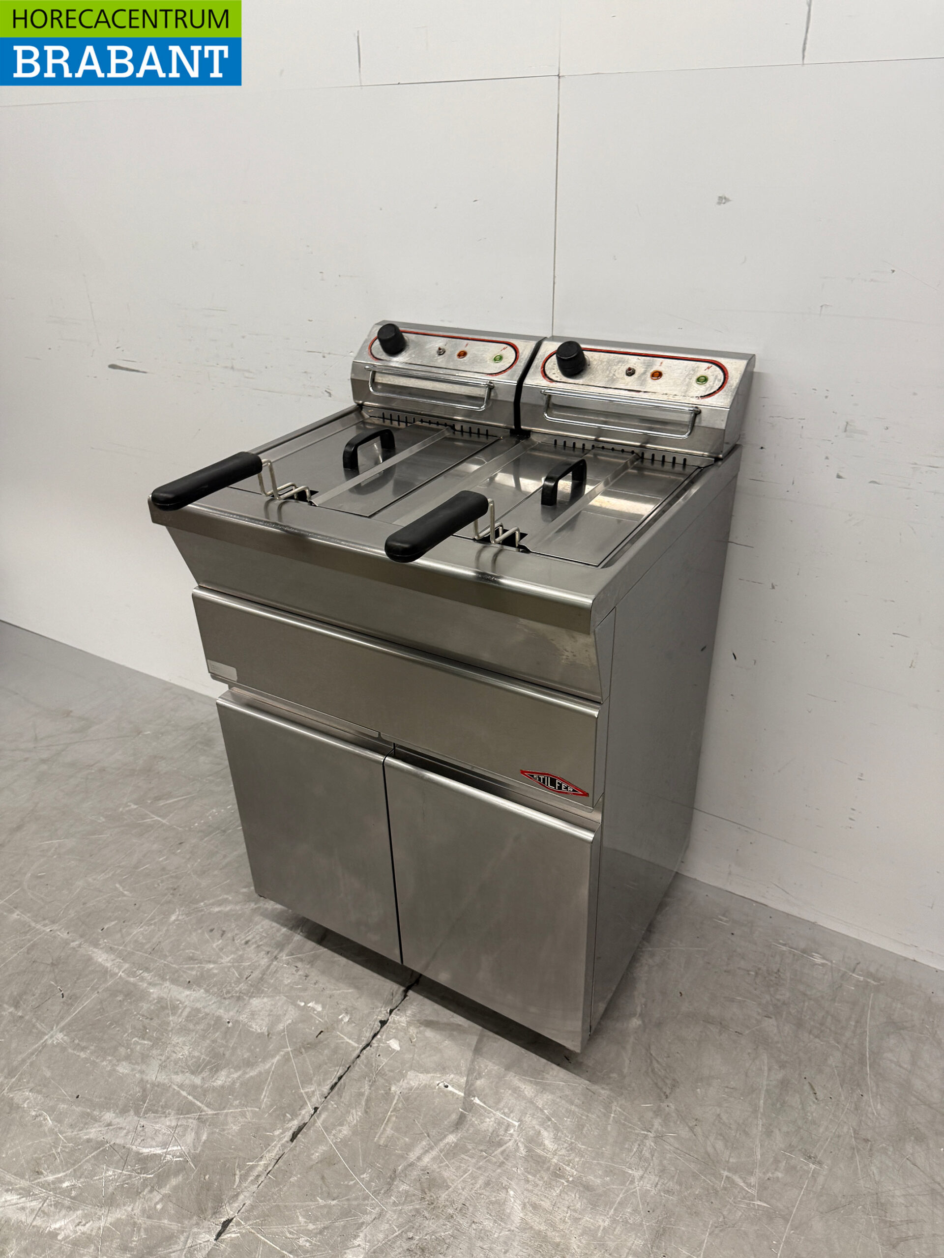 RVS Stilfer Dubbele Friteuse 2 x 9 liter 2 x 230V Horeca ...
