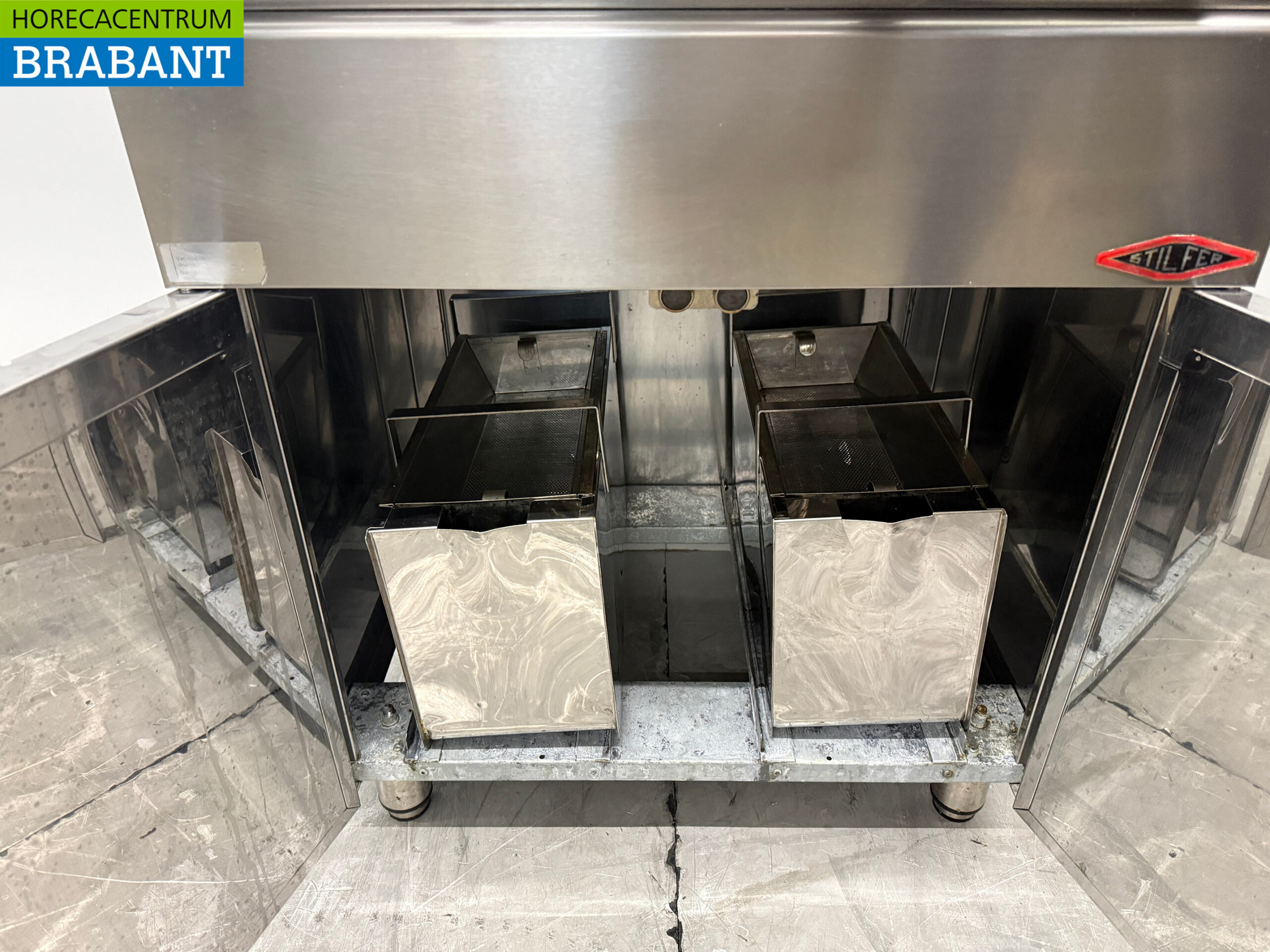 RVS Stilfer Dubbele Friteuse 2 x 9 liter 2 x 230V Horeca ...